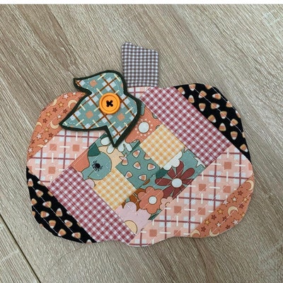 Patchwork Pumpkin Coaster Mugrug PDF Sewing Pattern - Etsy