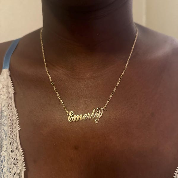 Carrie Font Name Necklace Personalized Carrie Style Nameplate ...