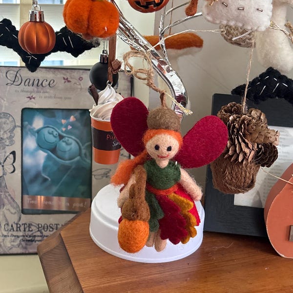 Sassy Rudolph Topper - Reindeer - Needle Felt - Christmas Tree Topper ...