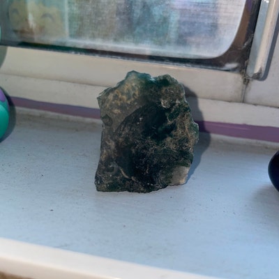Raw Moss Agate Stone Raw Stones Raw Moss Agate Crystal Healing Crystals ...