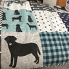 Black Lab Cotton Comforter Baby Toddler Child Personalized Adult ...