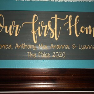 Our First Home, New Home, First Home Gift, Realtor Gift, Housewarming ...