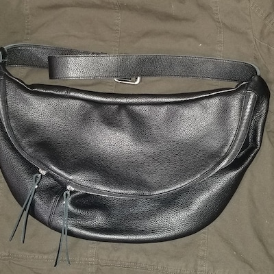 Black Leather Bag Soft Leather Bag Slouchy Leather Bag Large Women ...