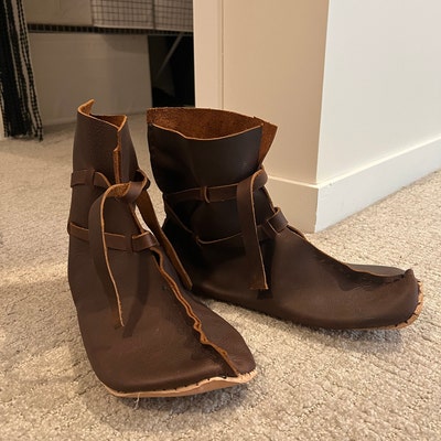 Viking Leather Ankle Turn Shoe Pattern - Etsy