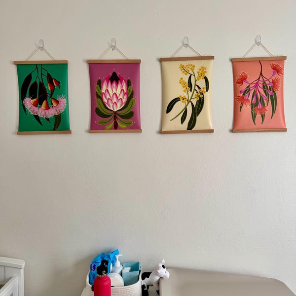 Australian Native Flowers Collection Print Set 6 - A3 Size Digital ...