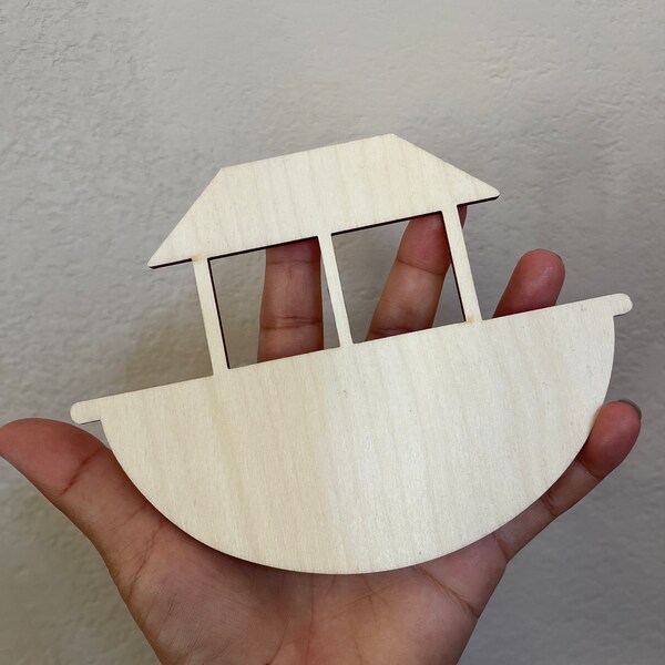 Unfinished Wooden Noah's Ark Shape - Craft - From 1" up to 46" DIY - Etsy