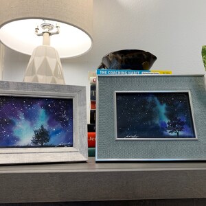 Watercolor Starry Night and Galaxy Original Watercolor - Etsy