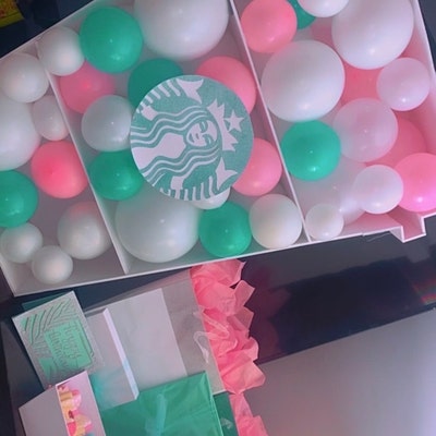 Coffee Cup Balloon Template DIY, Coffee Cup Balloons, Coffee Balloon ...