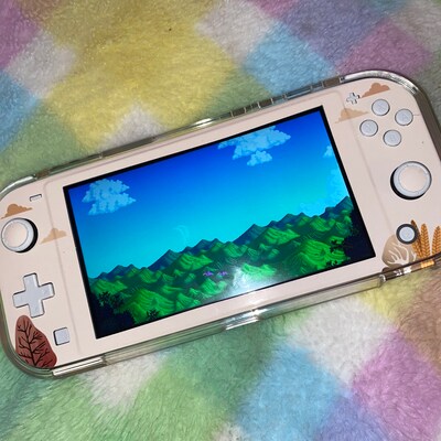 Nintendo Switch Lite Skin Beige Pastel, Mountains Switch Lite Skin Full ...