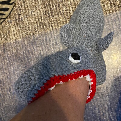 Crochet Pattern Shark Slippers Adult Sizes EUR Size 35 to 46 - Etsy