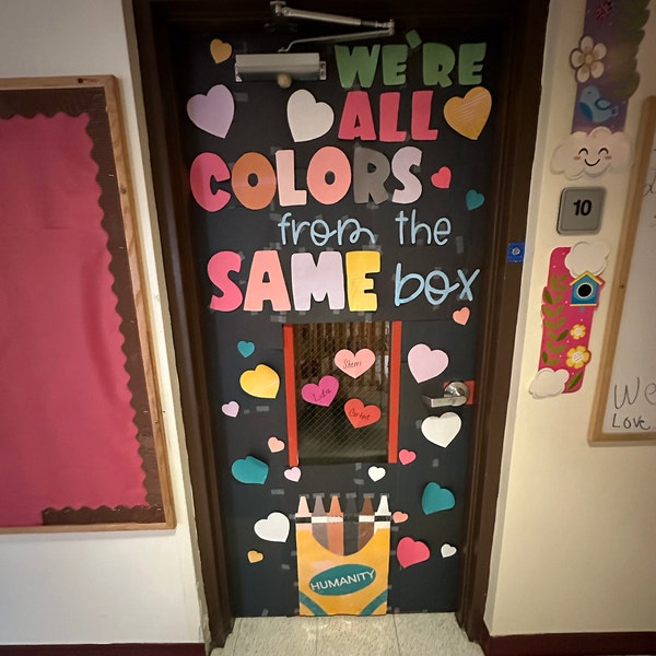 Diversity Door Decor: Classroom Bulletin Board Set (digital Download ...