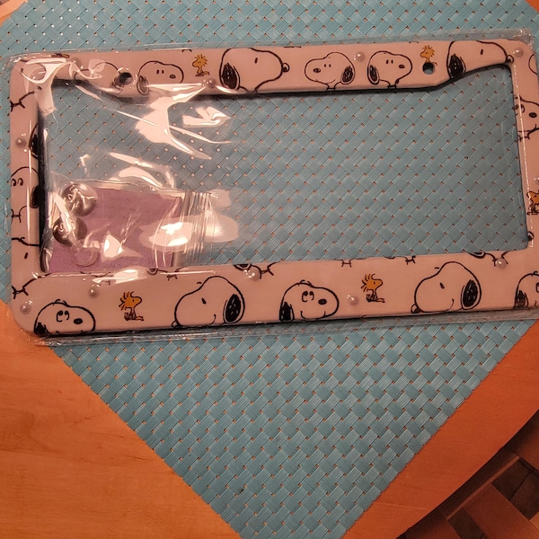 Snoopy and Woodstock 3D License Plate Frame by Mamazooka Designs (best ...