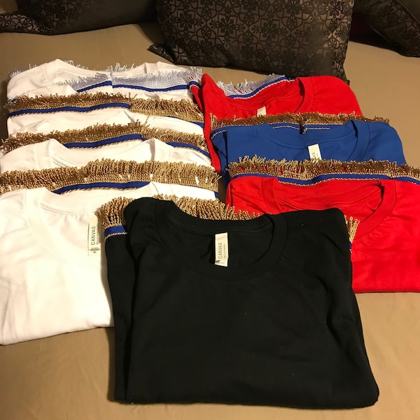 Hebrew Israelite Clothing With Fringes, Bundle of 5 Multicolor ...