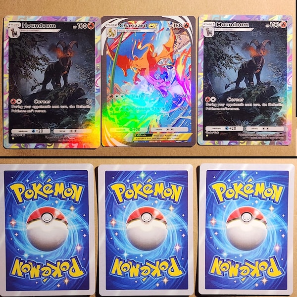 Custom Charizard EX Card - Regular & Shiny Variants | Physical Pokémon ...