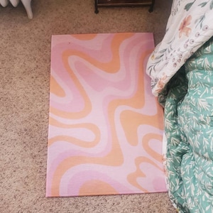 Green Checkered Rug Green Pastel Rugs for Bedroom Aesthetic - Etsy