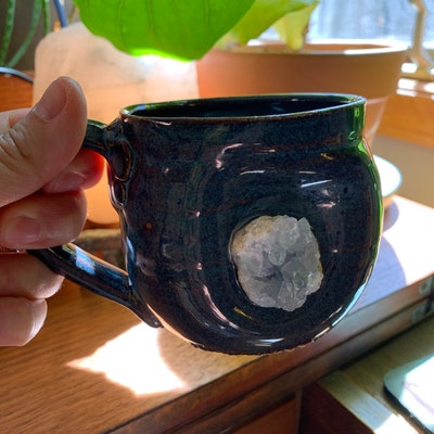 Neutral Floral Mug Pottery Mug Handmade Neutrals Boho - Etsy