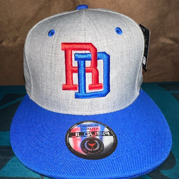 Dominican Republic DR Republica Dominicana RD Snapback Hat Cap Navy Red ...