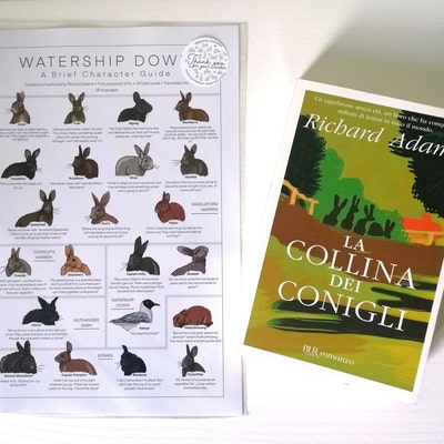 Watership Down Rabbit Print a Brief Character Guide Hand Drawn Artwork ...