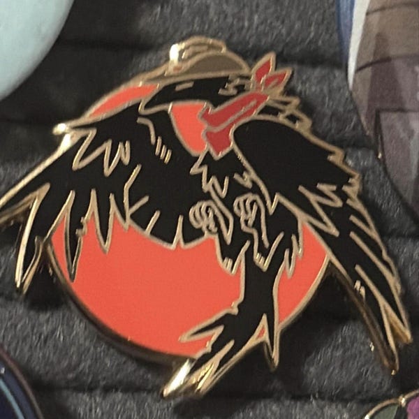 Crow Cowboy "yeecaw" Enamel Pin - Etsy