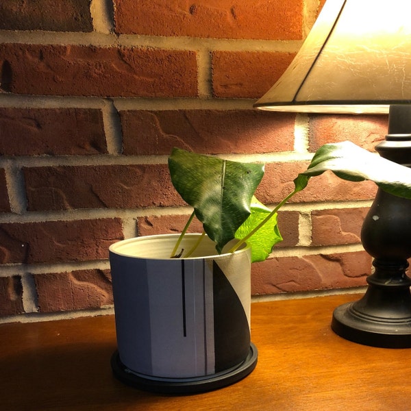 COLLAGE SHAPE Planter-with Drip Tray and Drainage Hole. Made From ...