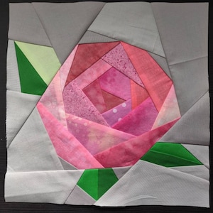 Rose Foundation Paper Piecing Pattern - Etsy