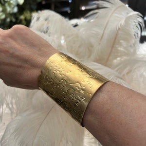 Set of 5 Modern Cuff Bracelets, Brass Jewelry, Open Cuff, Simple ...