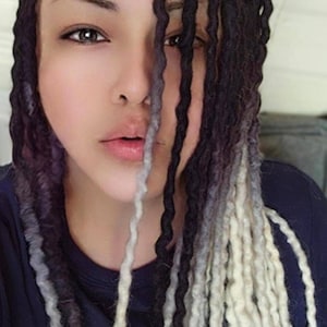 Indigo Goddess Accent Set of Wool Dreadlocks - Etsy