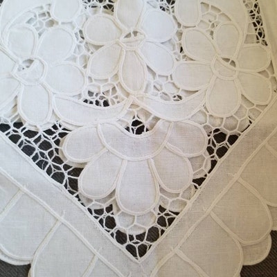 Swiss Dot With Hemstitch Tablecloth style 8648 - Etsy