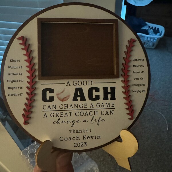 Baseball Wooden Sign, Baseball Coach Gift, Baseball Coach, Baseball Mvp ...