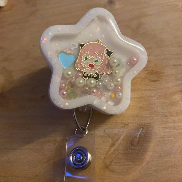 Kawaii Ponyo Inspired Resin Shaker Charm Phone Grip Keychain Badge Reel ...