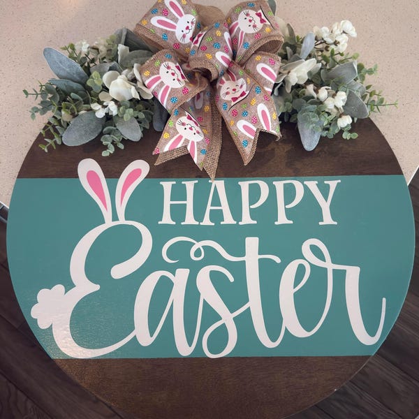 Easter Front Door Decor | Easter Wreath | Easter Decor | Happy Easter ...