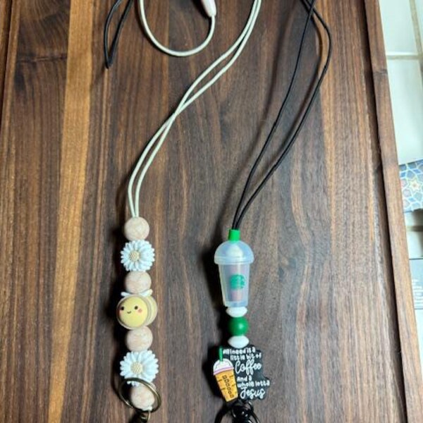 Hot Pink Apple, Pencil, Heart, Daisy Stretchy Breakaway Silicone Beaded ...