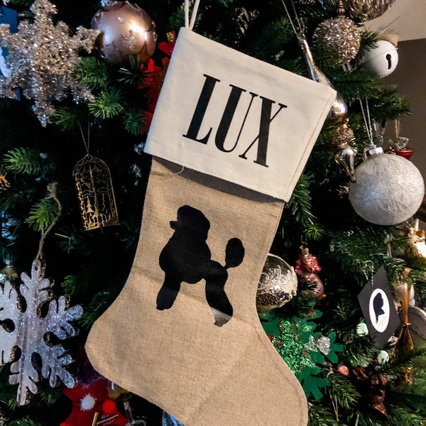 Custom Dog Christmas Stocking, Christmas Pet Stocking, Christmas Decor ...