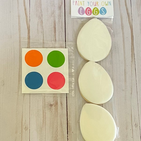 Instant Download Easter Paint Your Own Eggs Mini Cookie Bag Topper ...