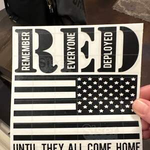 USA Remember Everyone Deployed Decal Until They All Come Home Vehicle ...