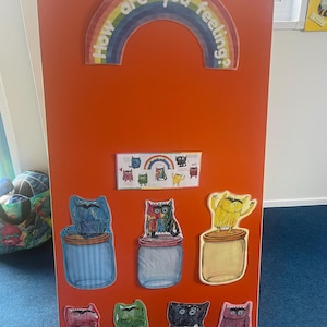 The Colour Monster Book Feelings Display With Words on Jars - Etsy