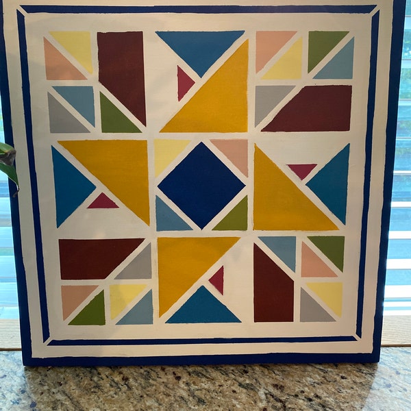 Prairie Star Barn Quilt Stencil for Farmhouse Crafts and Quilt Design ...