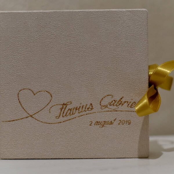 Wedding USB Presentation Box With Custom Names, Personalized USB Drive ...