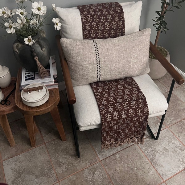 The Perfect Vintage Inspired Throw Handmade Throw Handblock Print Throw ...