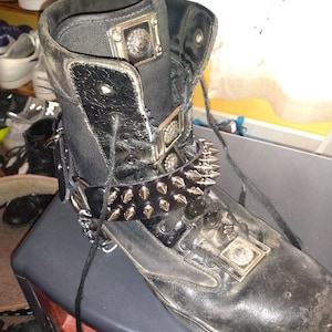 Spiked Biker Boot Strap - Etsy