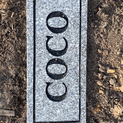 Granite Marker, Ground Marker, Lawn Markers, Stone Markers Engraved ...
