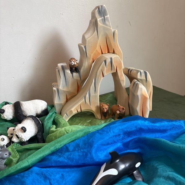 Montessori-friendly Wooden Animal Horse | Handcrafted Organic Wood Toy ...
