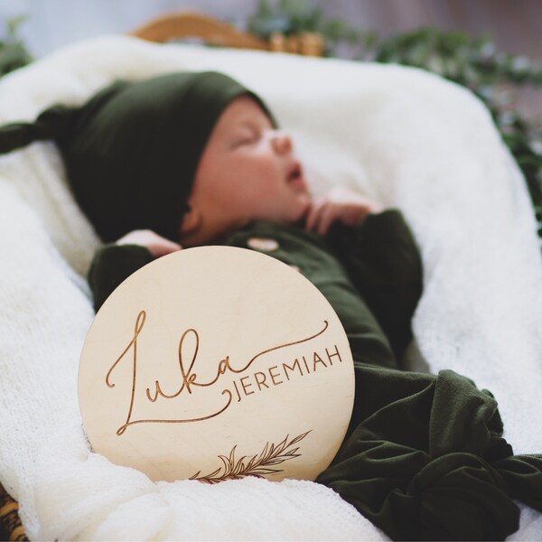 Personalized Wooden Baby Name Sign, Newborn Name Sign, Birth ...