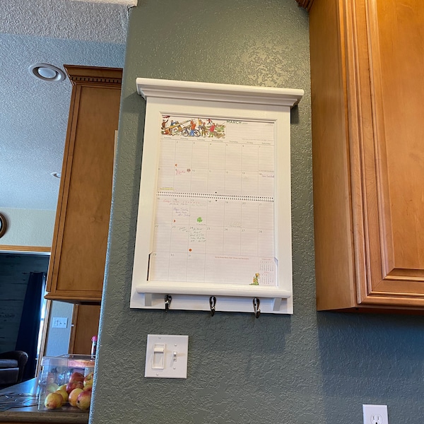 LANG Calendar Frame Family Organizer Command Center Storage Shelf and ...