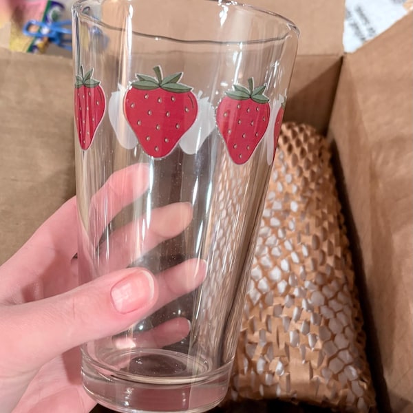 NANA Anime Strawberry Glass Cups, Set of 2, Manga Fan Gift - Etsy