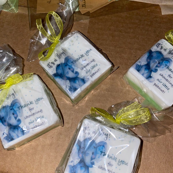 Twinkle Twinkle Little Star Baby Boy Soap Favors Set of 10 Bear Theme ...
