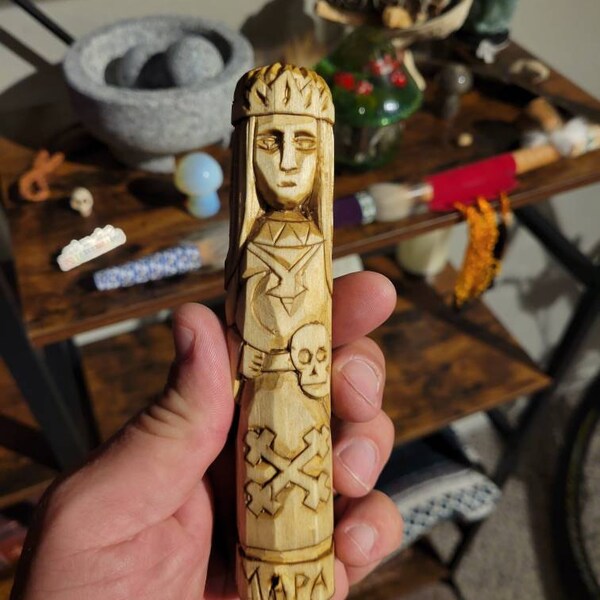 Slavic Gods and Goddess - CHERNOBOG, BELOBOG and MORANA. Wooden Gods an ...