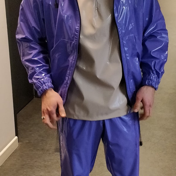 Sporty 4-way Stretch Vinyl Track Pants - Etsy