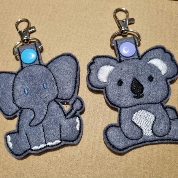 Machine Embroidery Designs 12 Pack in the Hoop Animal Key Fobs - Etsy