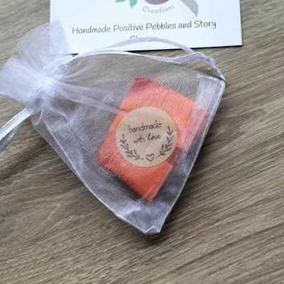 You Are Loved Sparkly Heart Pebble /personalised /positive Gift ...